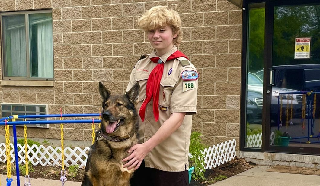 Boy Scout Serves Service Dog Community and Beyond - Points of Light