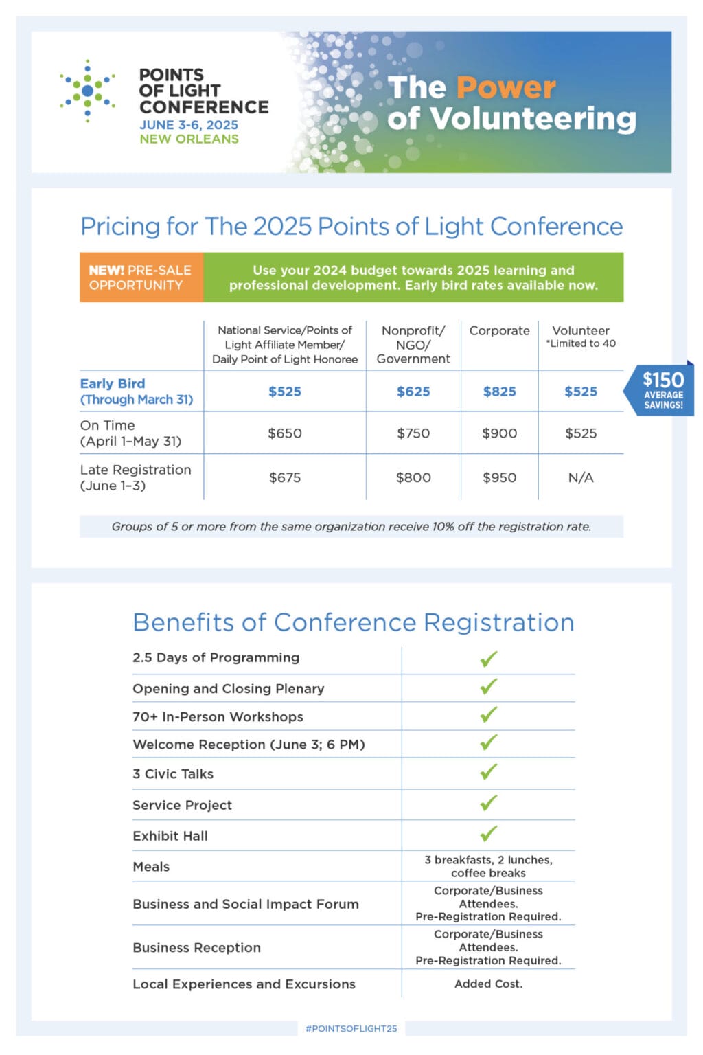 Register for the Points of Light Conference